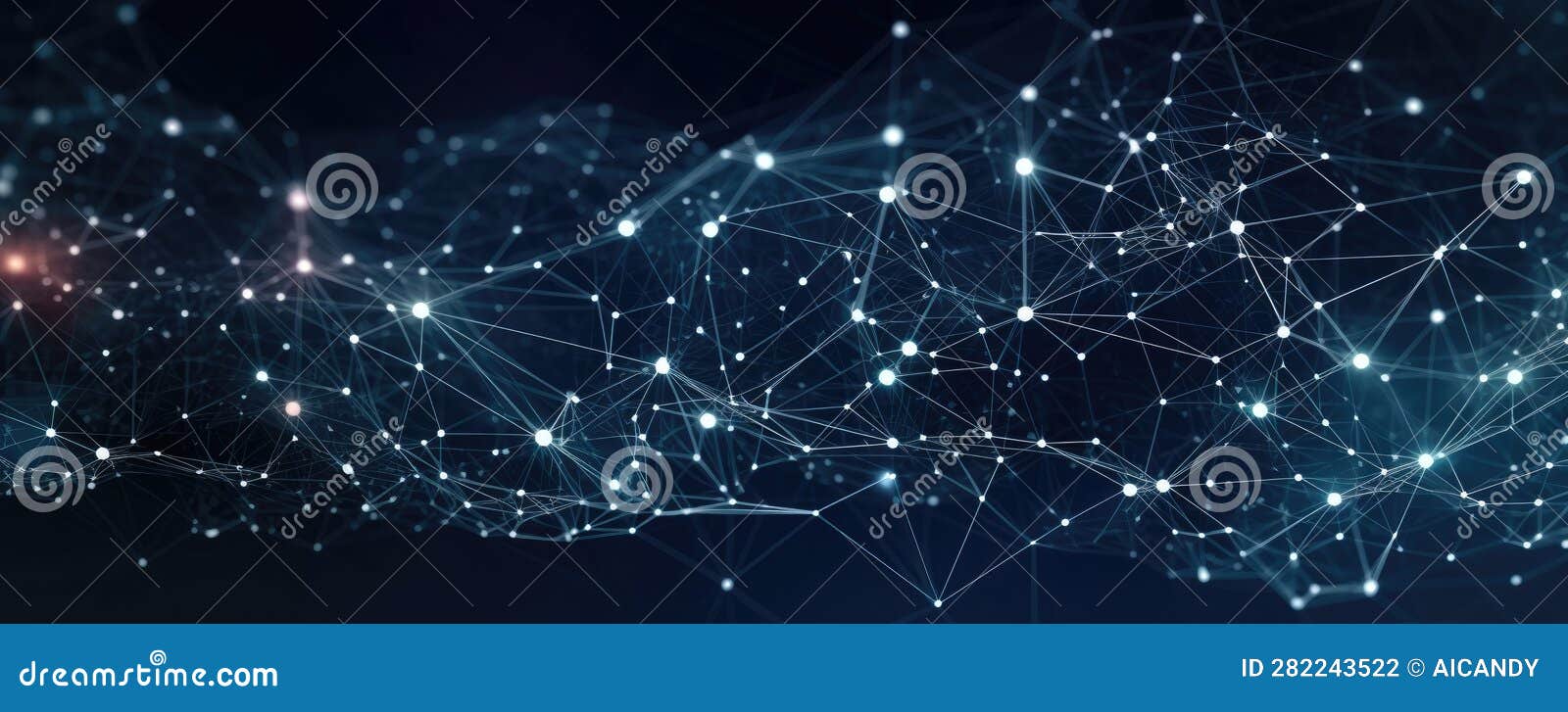 Minimalistic Abstract Background with Abstract Data Visualizations and Interconnected Nodes ...