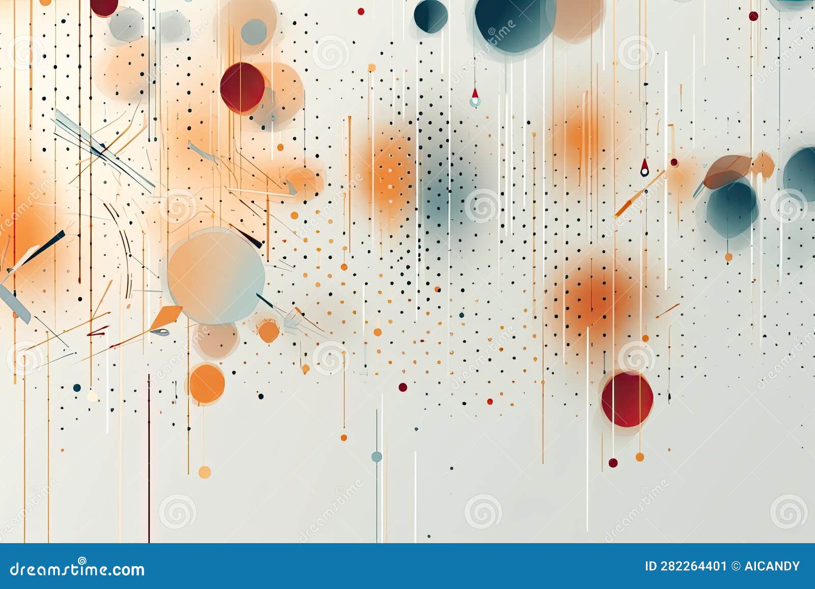 Minimalistic Abstract Background with Geometric Shapes and Data Points ...