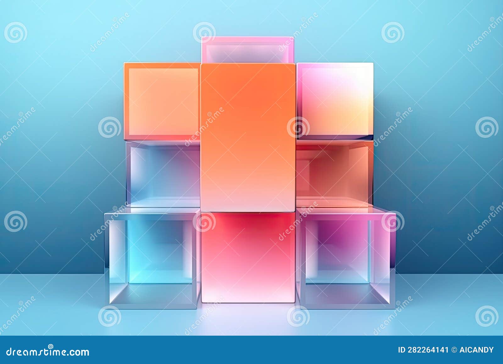 Minimalistic Abstract Background with a Gradient Rectangle, Creating a ...