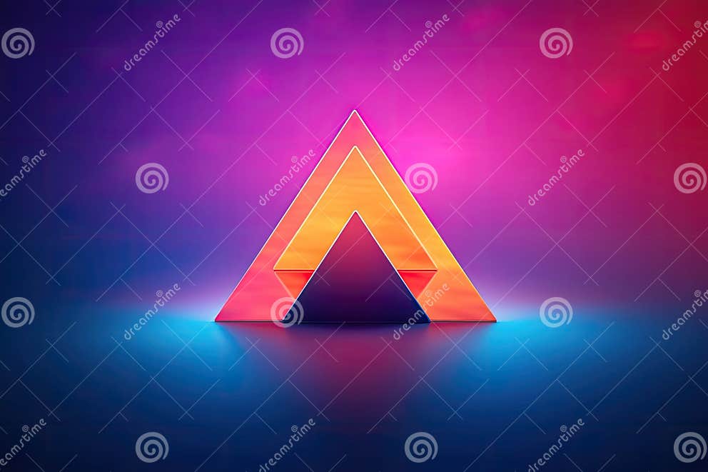 Minimalistic Abstract Background with a Gradient Triangle, Symbolizing ...