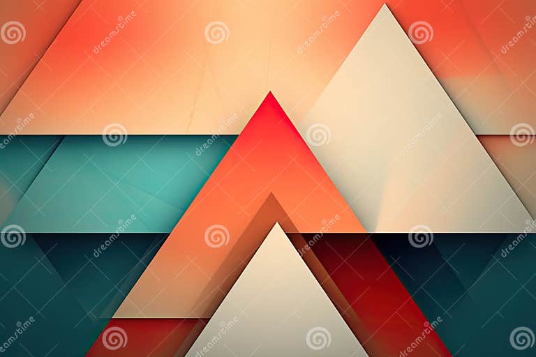 Minimalistic Abstract Background with Overlapping Triangles, Creating a ...