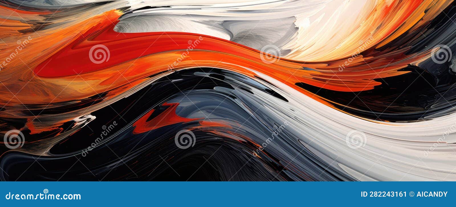 Minimalistic Abstract Background with a Single Brushstroke, Conveying ...