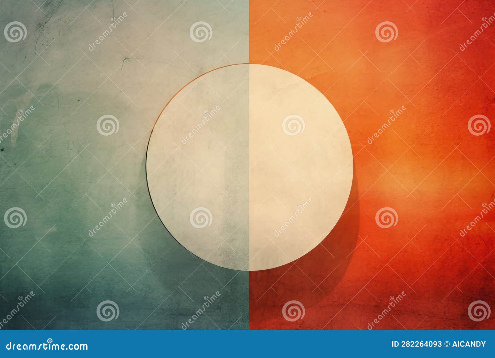 Minimalistic Abstract Background with a Single Circle, Representing ...