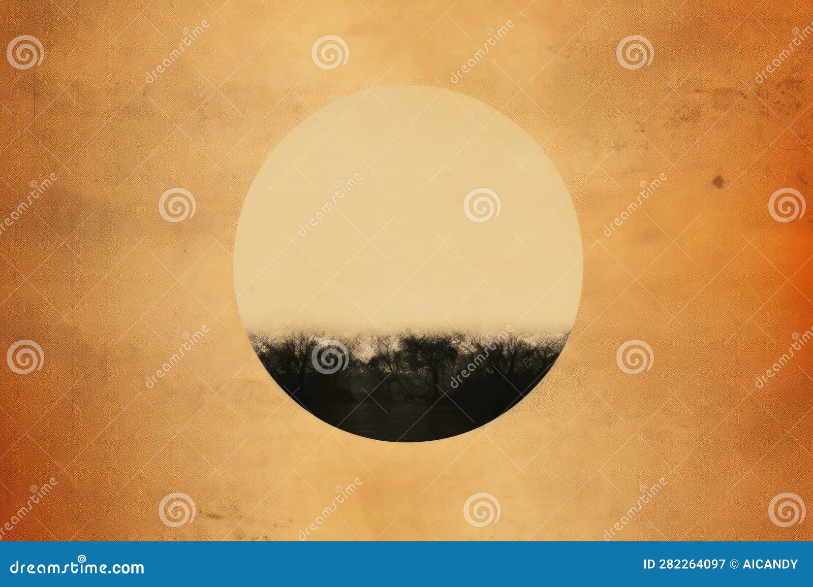 Minimalistic Abstract Background with a Single Circle, Representing ...