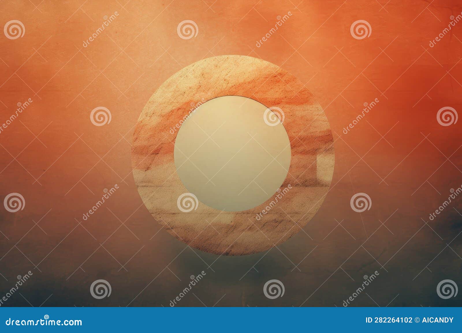 Minimalistic Abstract Background with a Single Circle, Representing ...
