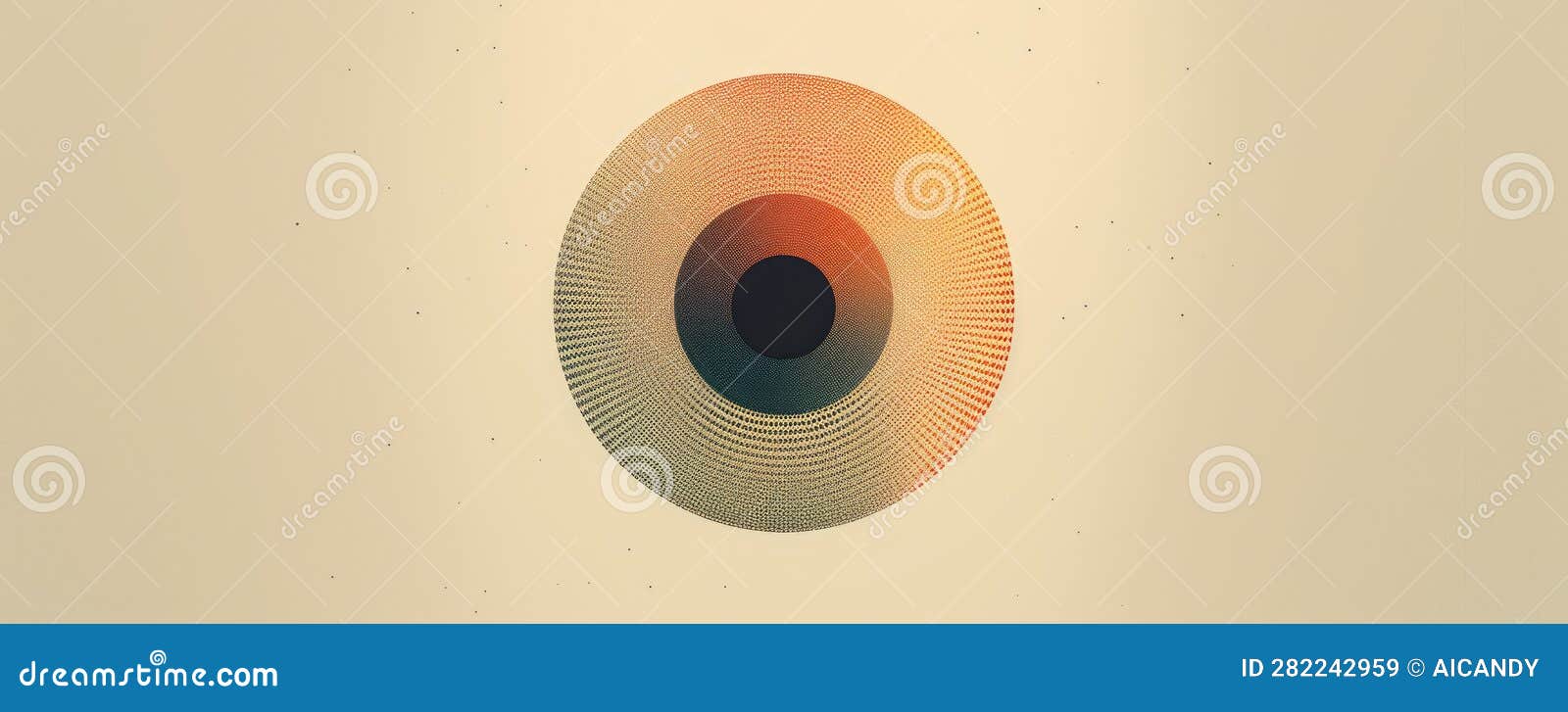 Minimalistic Abstract Background with a Single Circle, Representing ...