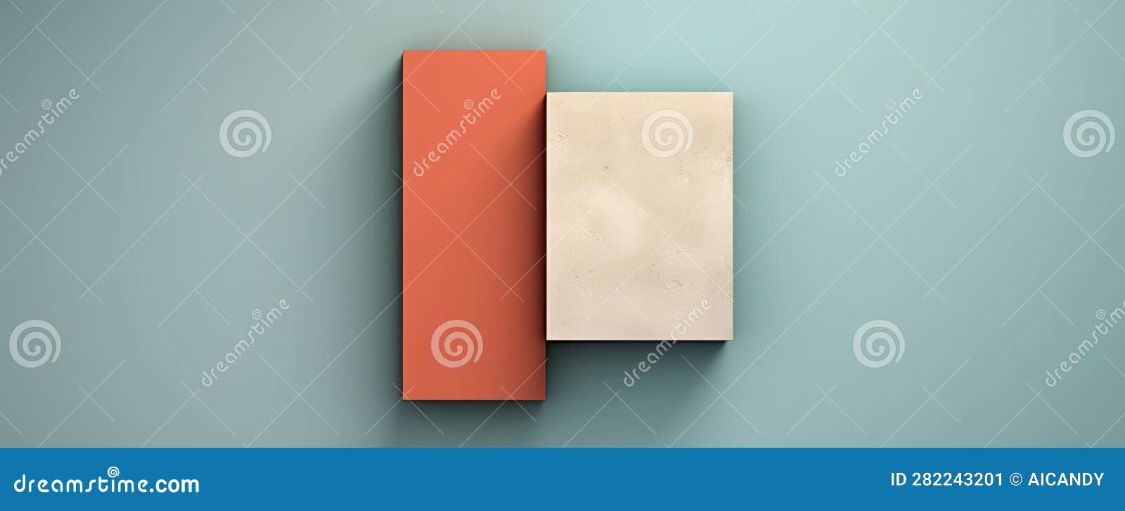 Minimalistic Abstract Background with a Single Rectangle, Representing ...