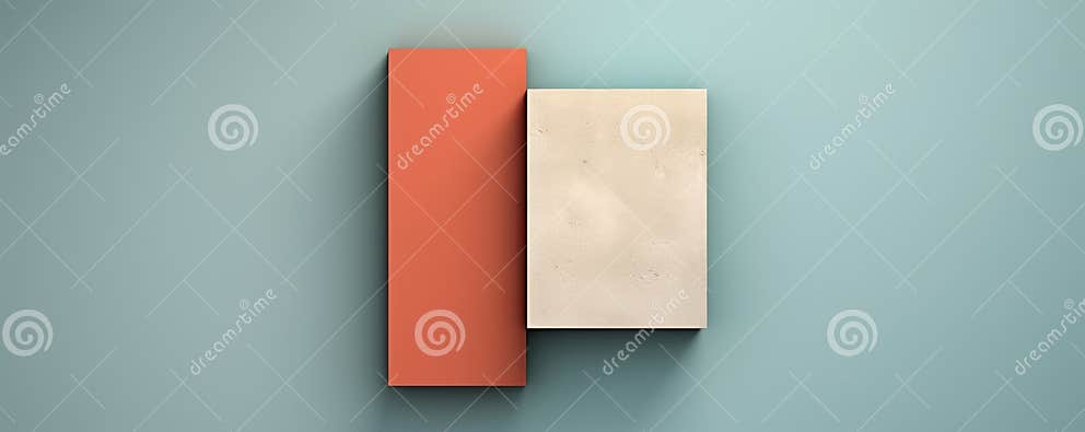 Minimalistic Abstract Background with a Single Rectangle, Representing ...