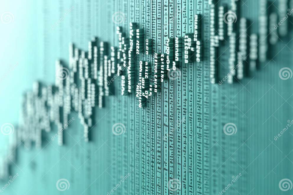 Minimalistic Abstract Data Visualization with Rising Curve Design Stock ...