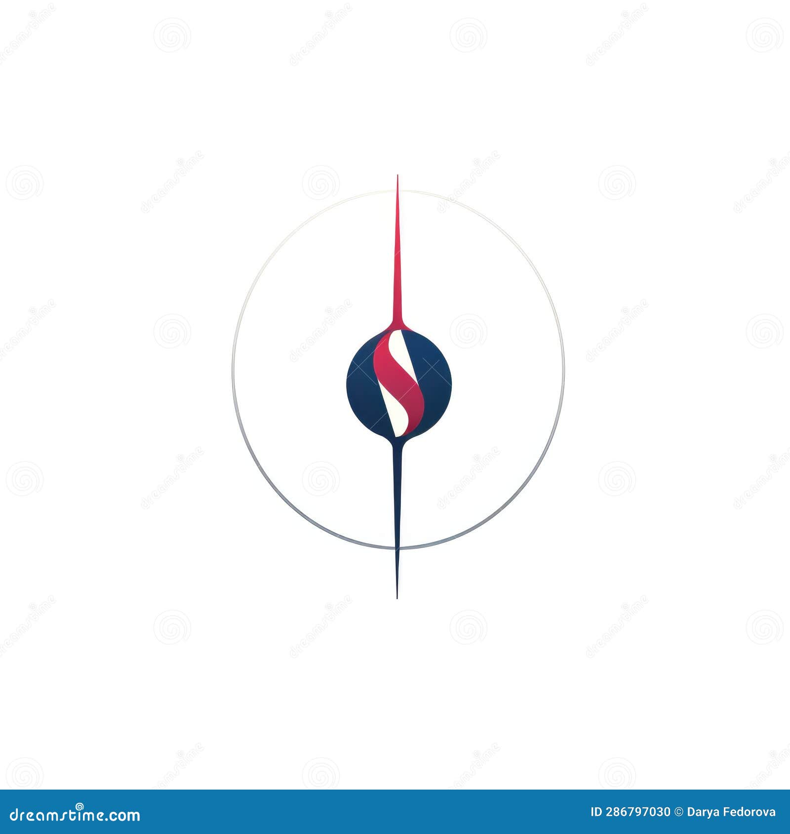Minimalistic Abstract Graphic Logo of Needle and Thread Stock ...