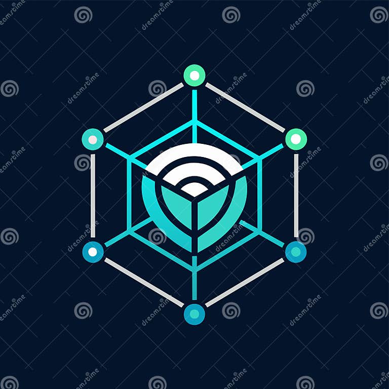 A Minimalistic, Abstract Illustration of Digital Connectivity ...