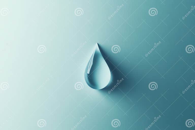 Minimalistic Abstract Teardrop on Textured Surface for Modern Design ...