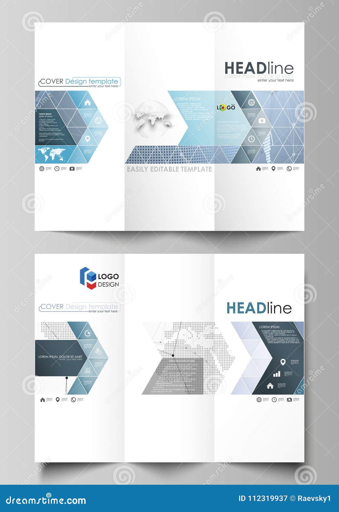 The Minimalistic Abstract Vector Illustration of the Editable Layout of ...