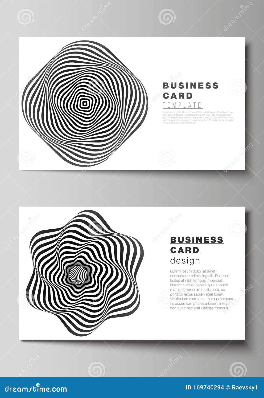 The Minimalistic Abstract Vector Illustration Layout of Two Creative ...