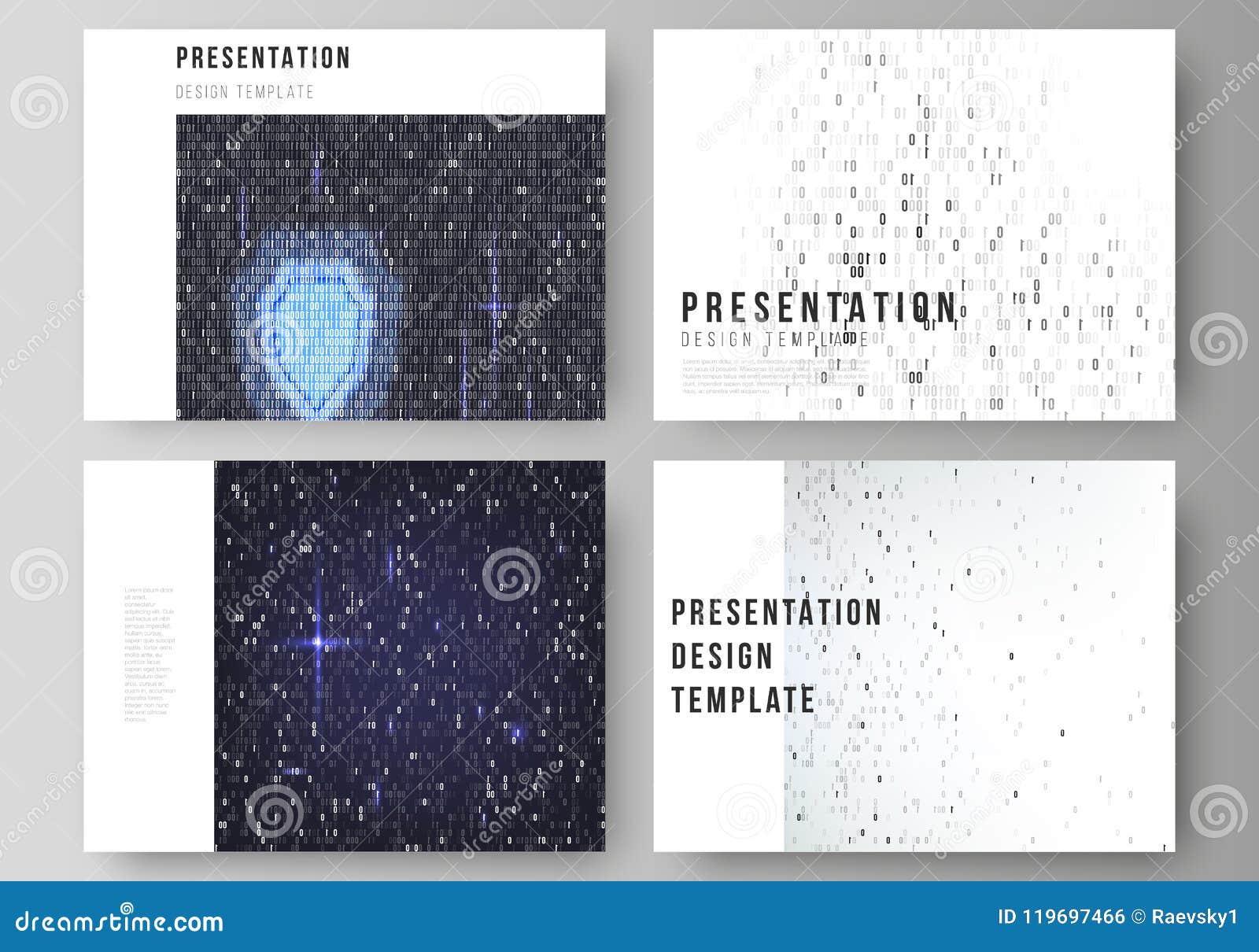 The Minimalistic Abstract Vector Layout of the Presentation Slides ...