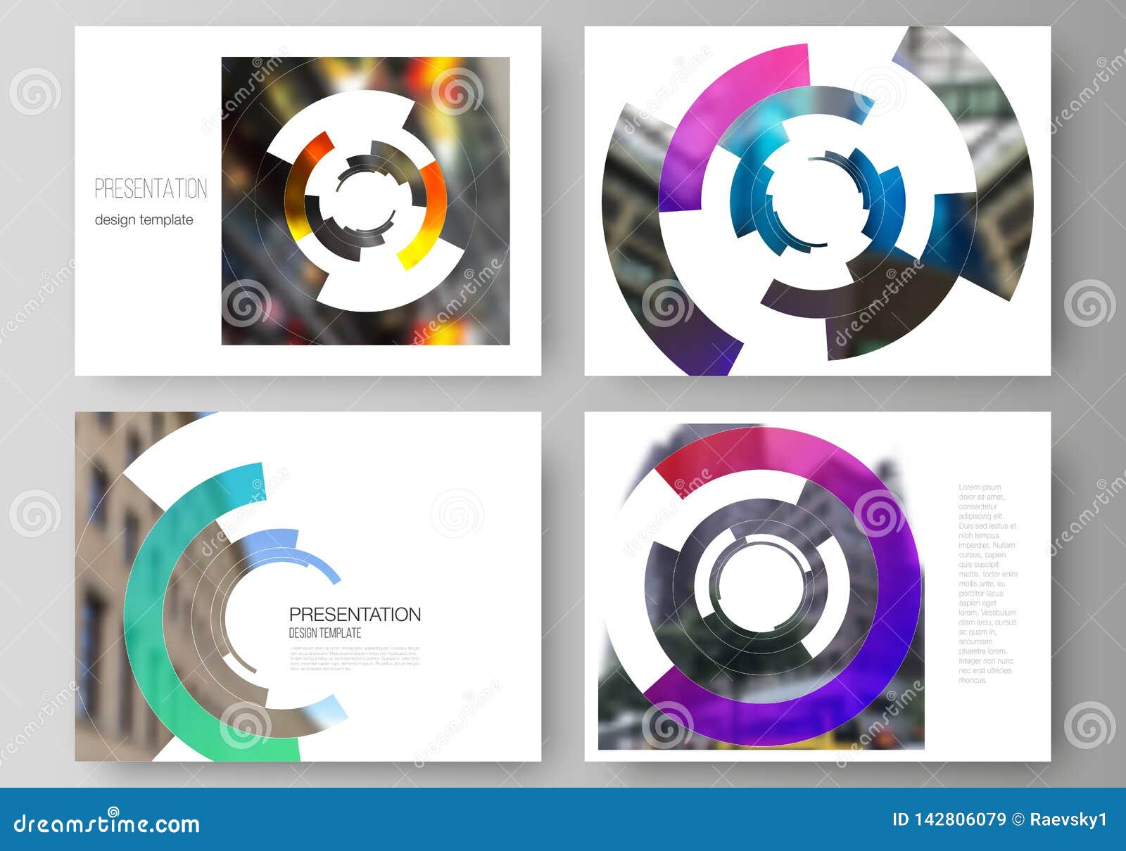 The Minimalistic Abstract Vector Layout of the Presentation Slides ...