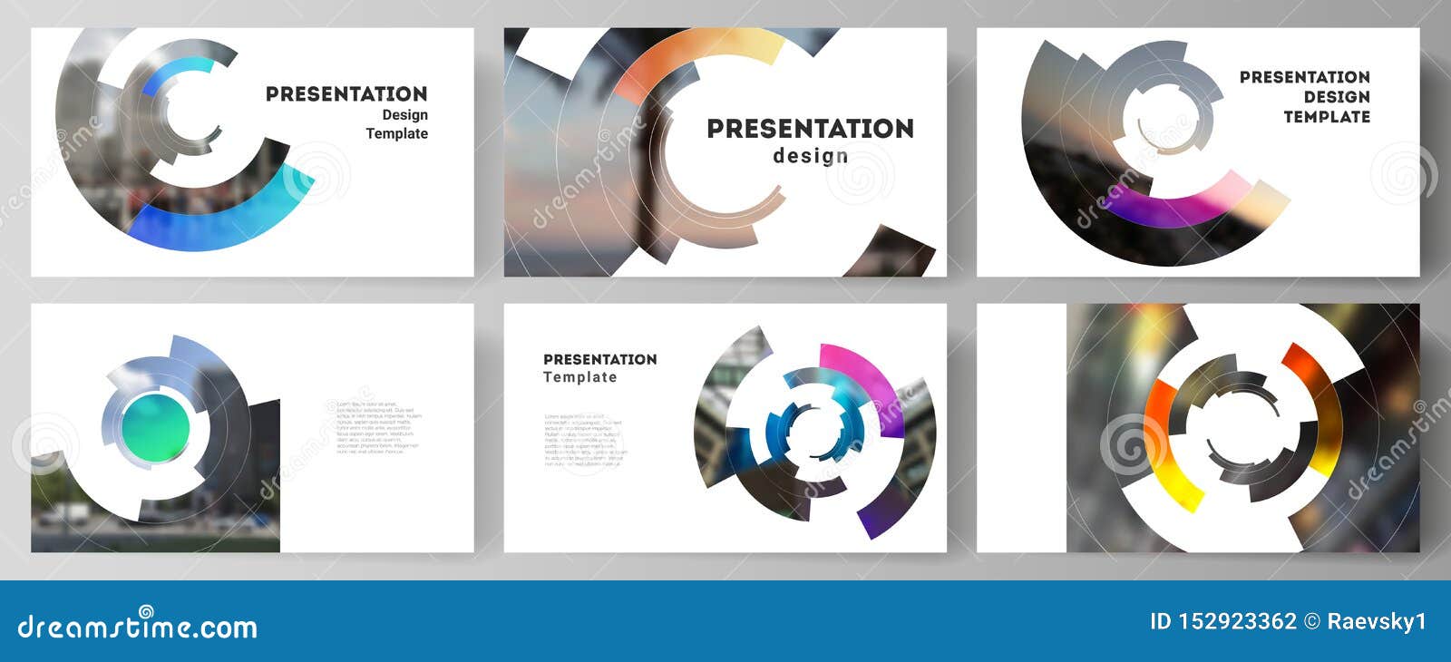The Minimalistic Abstract Vector Layout of the Presentation Slides ...