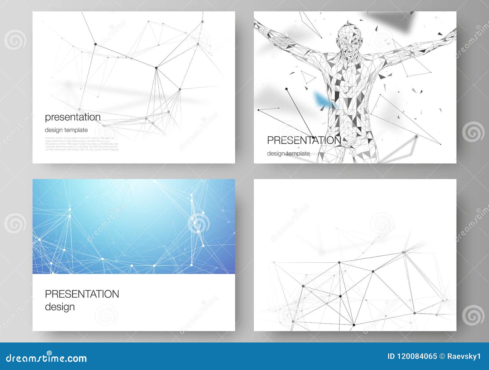 The Minimalistic Abstract Vector Layout of the Presentation Slides ...