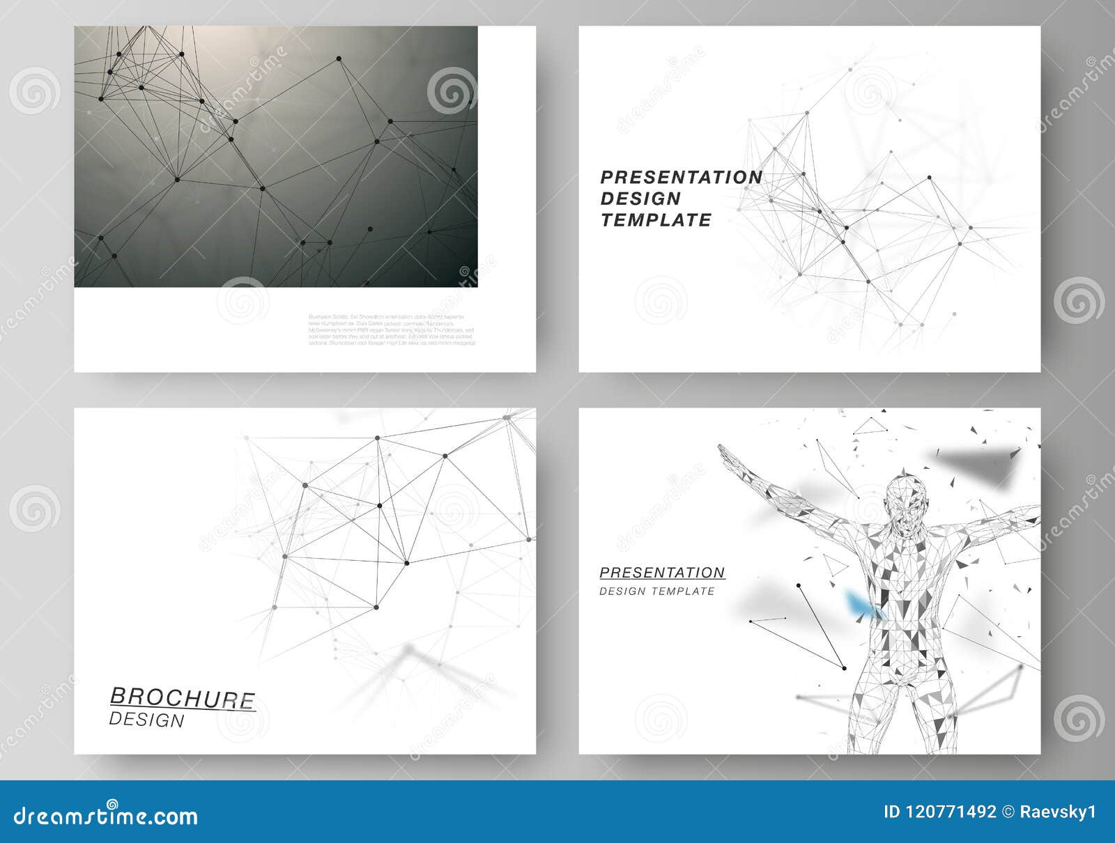 The Minimalistic Abstract Vector Layout of the Presentation Slides ...