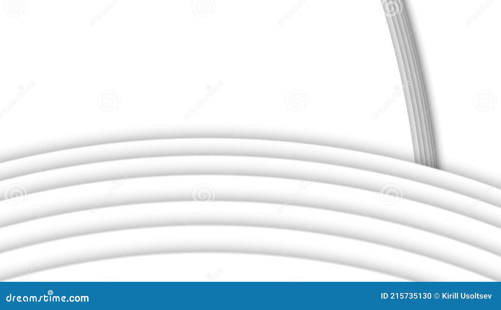 Minimalistic Abstract White Background. Elegant Curved Lines with ...