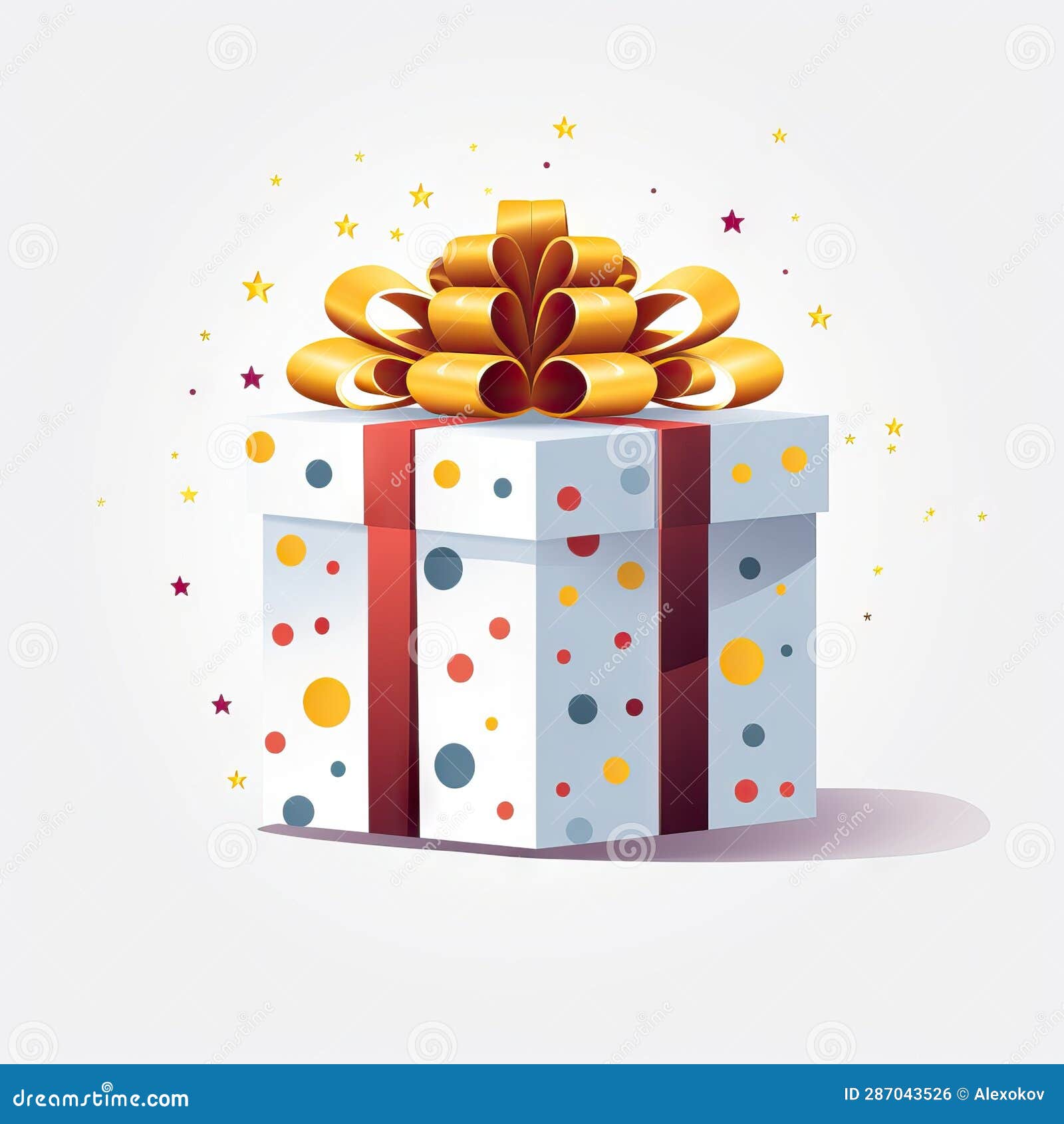 Minimalistic Animation of a Gift Box AI Generated Stock Illustration ...
