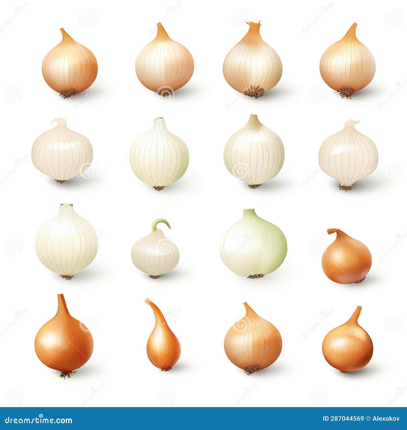 Minimalistic Animation of Onion Set AI Generated Stock Illustration ...