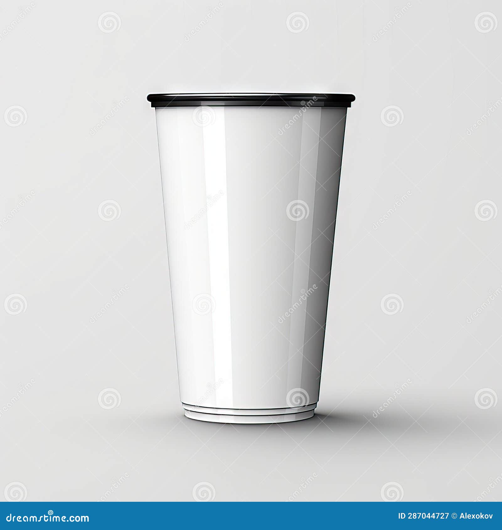 Minimalistic Animation of Plastic Cup AI Generated Stock Image - Image ...
