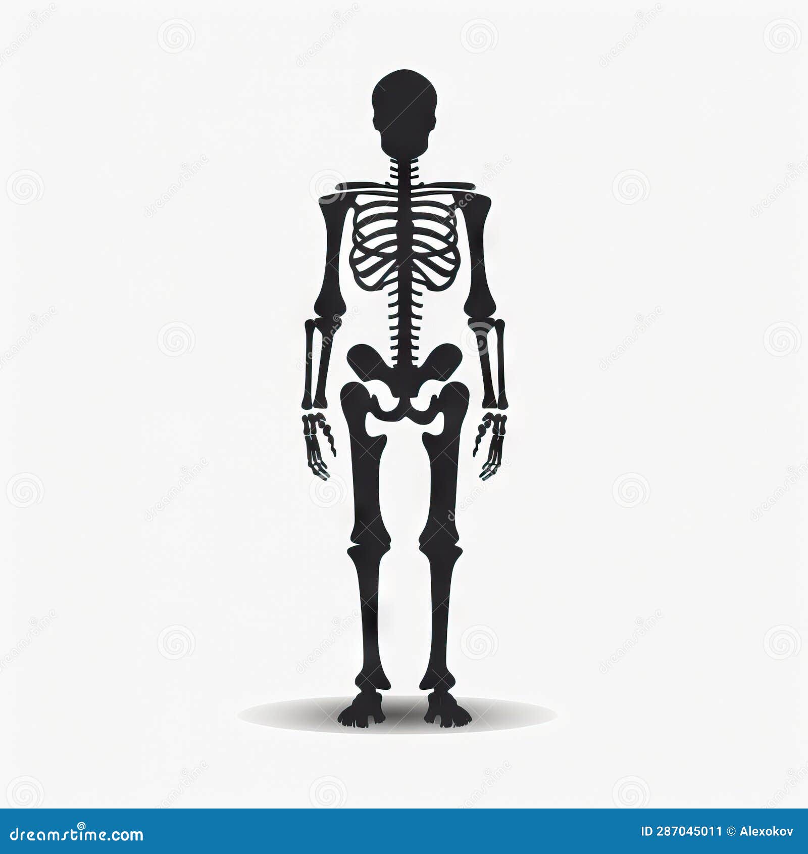 Animation Of Skeleton Walking Vector Illustration | CartoonDealer.com ...