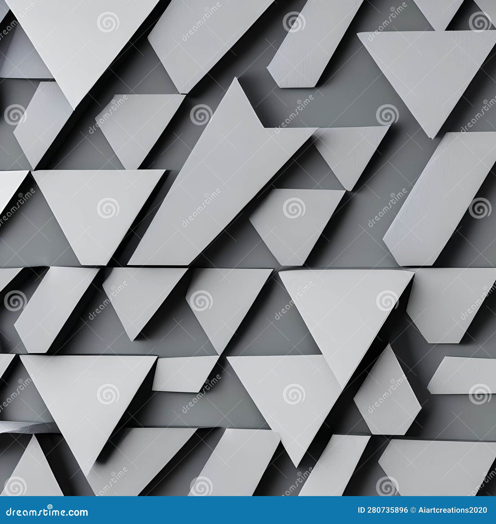 A Minimalistic Arrangement of Overlapping Triangles in Shades of Gray ...