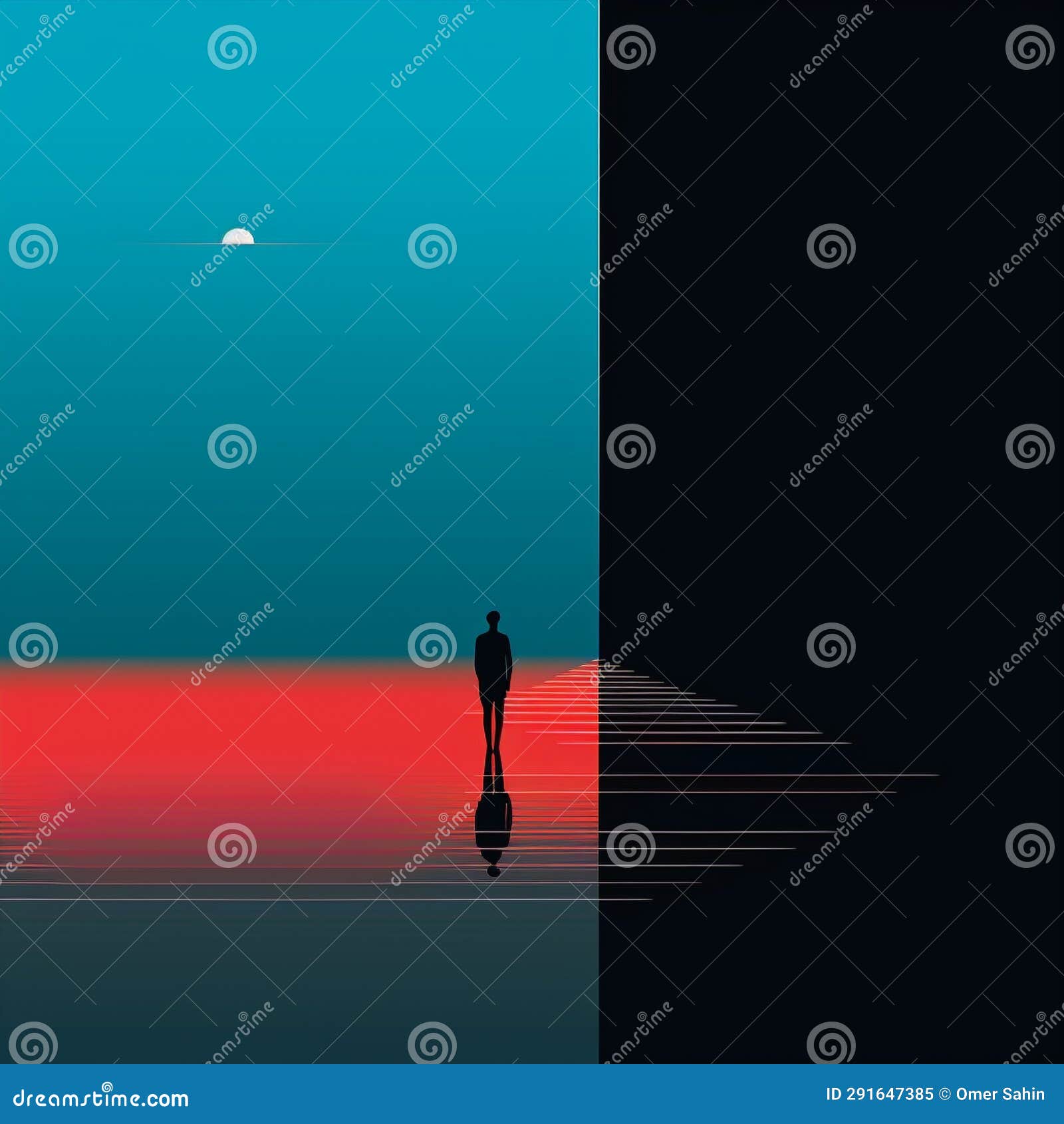 Minimalistic Artwork Illustrating Subdued Dimensions Stock Image ...