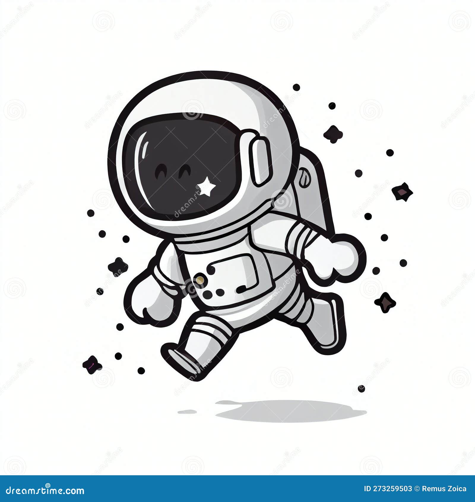 Minimalistic Astronaut Drawing: a Simplistic, Adorable Take on Space ...