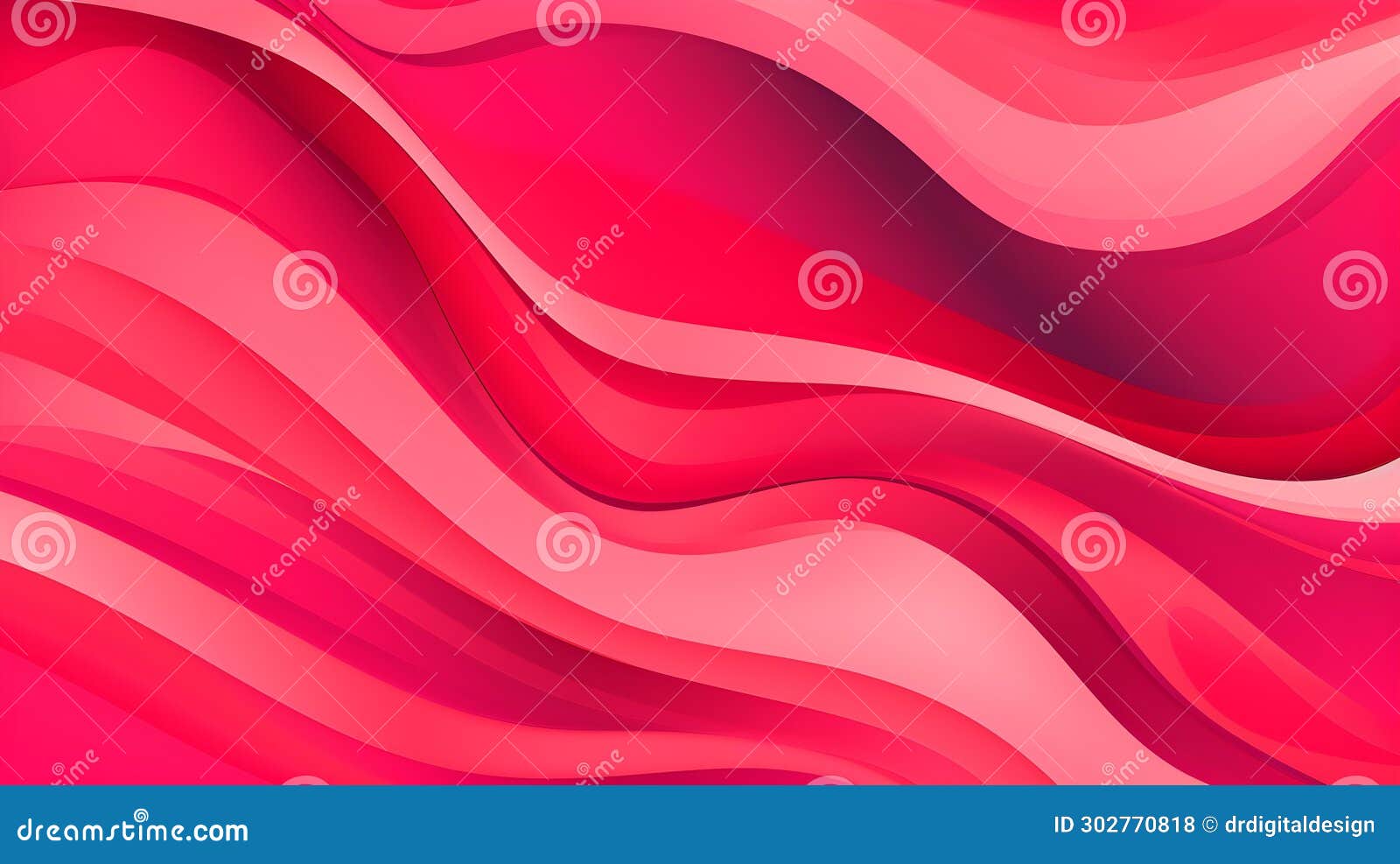 Minimalistic Background of Abstract Waves in Hot Pink Colors. Creative ...