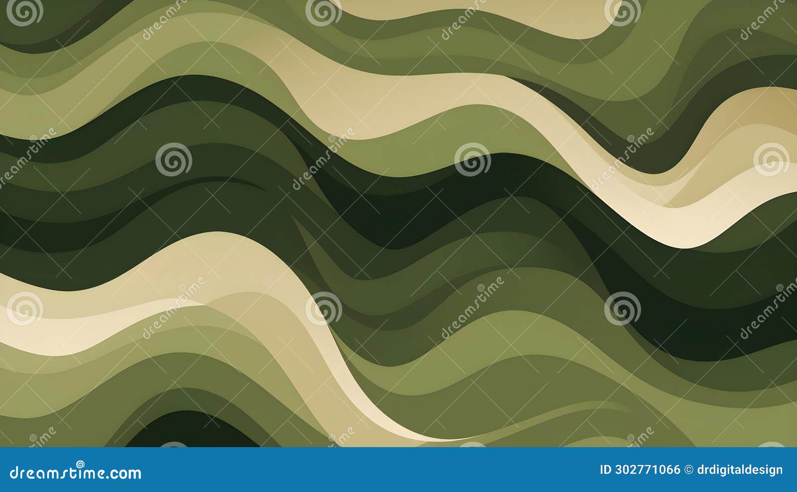 Minimalistic Background of Abstract Waves in Khaki Colors. Creative ...