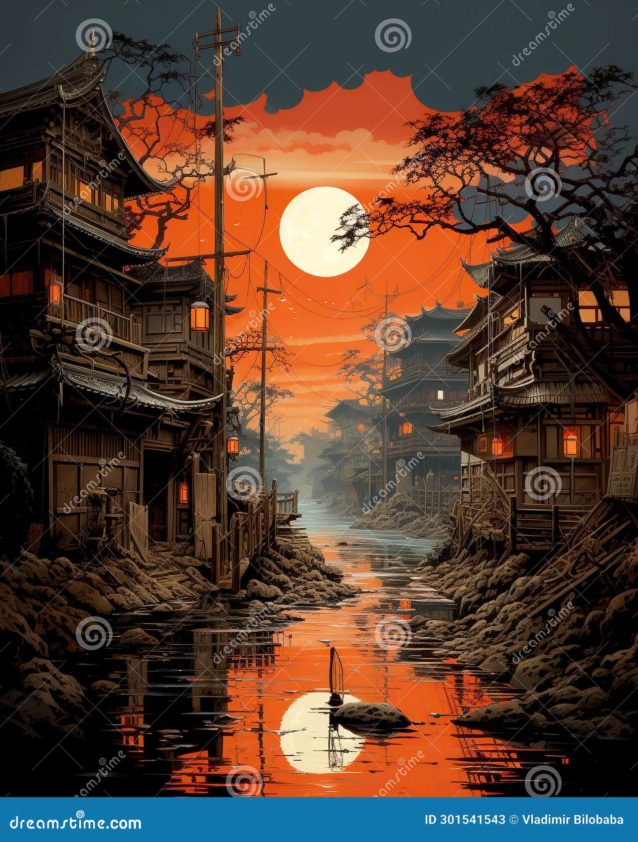 Minimalistic Background in Oriental Philosophical Style Stock ...