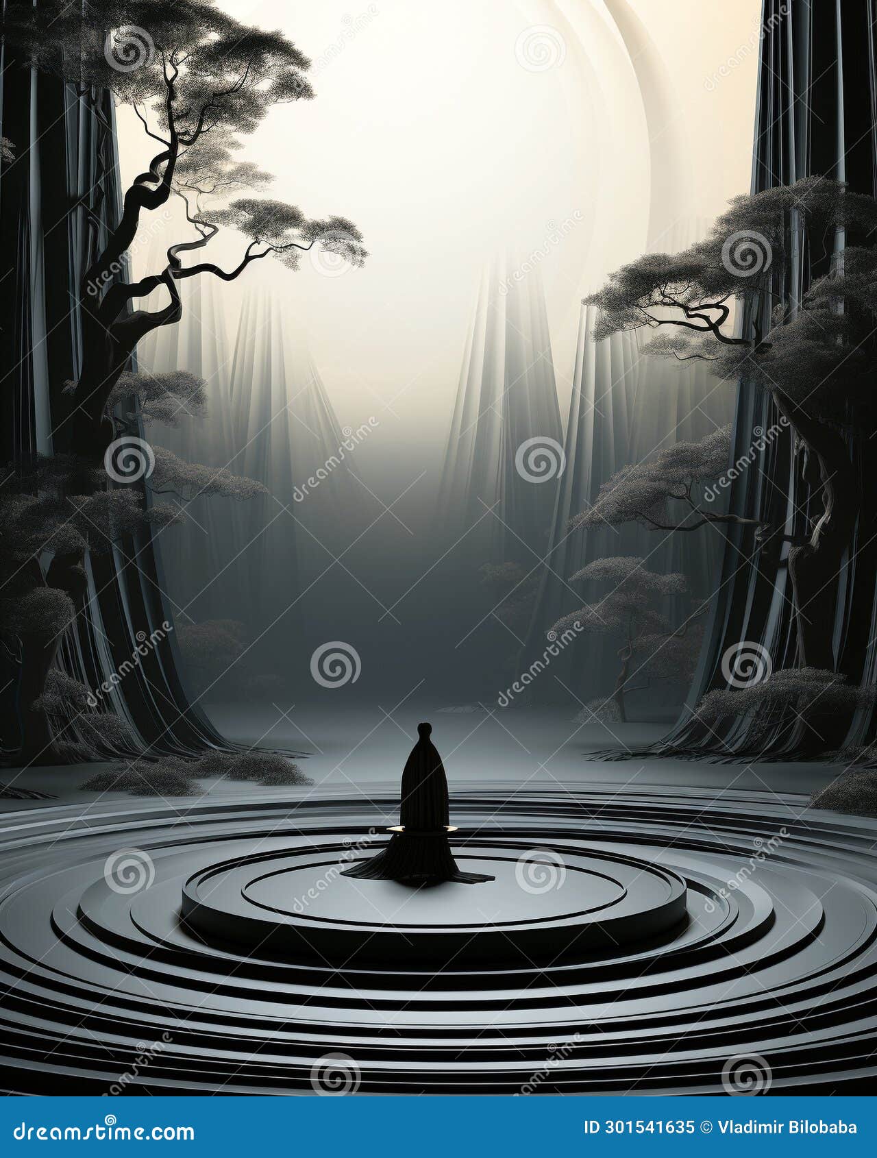 Minimalistic Background in Oriental Philosophical Style Stock ...