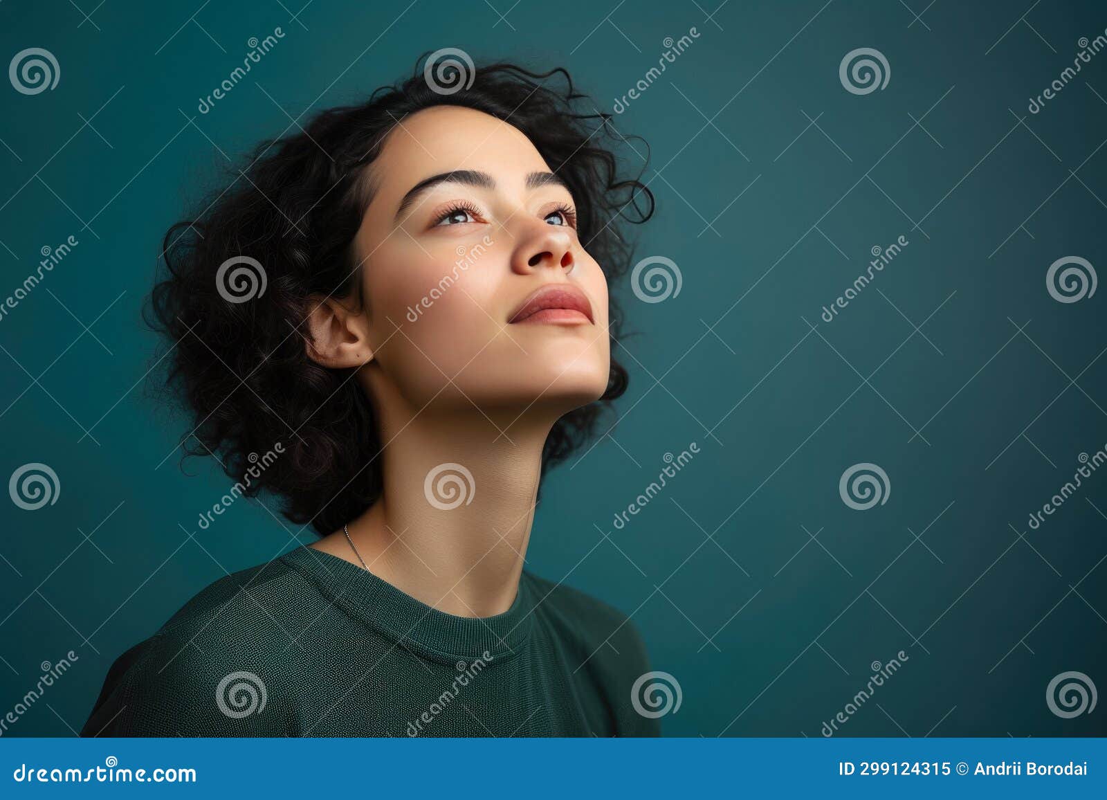 Minimalistic Beauty: Contemplative Female Pose. Stock Illustration ...