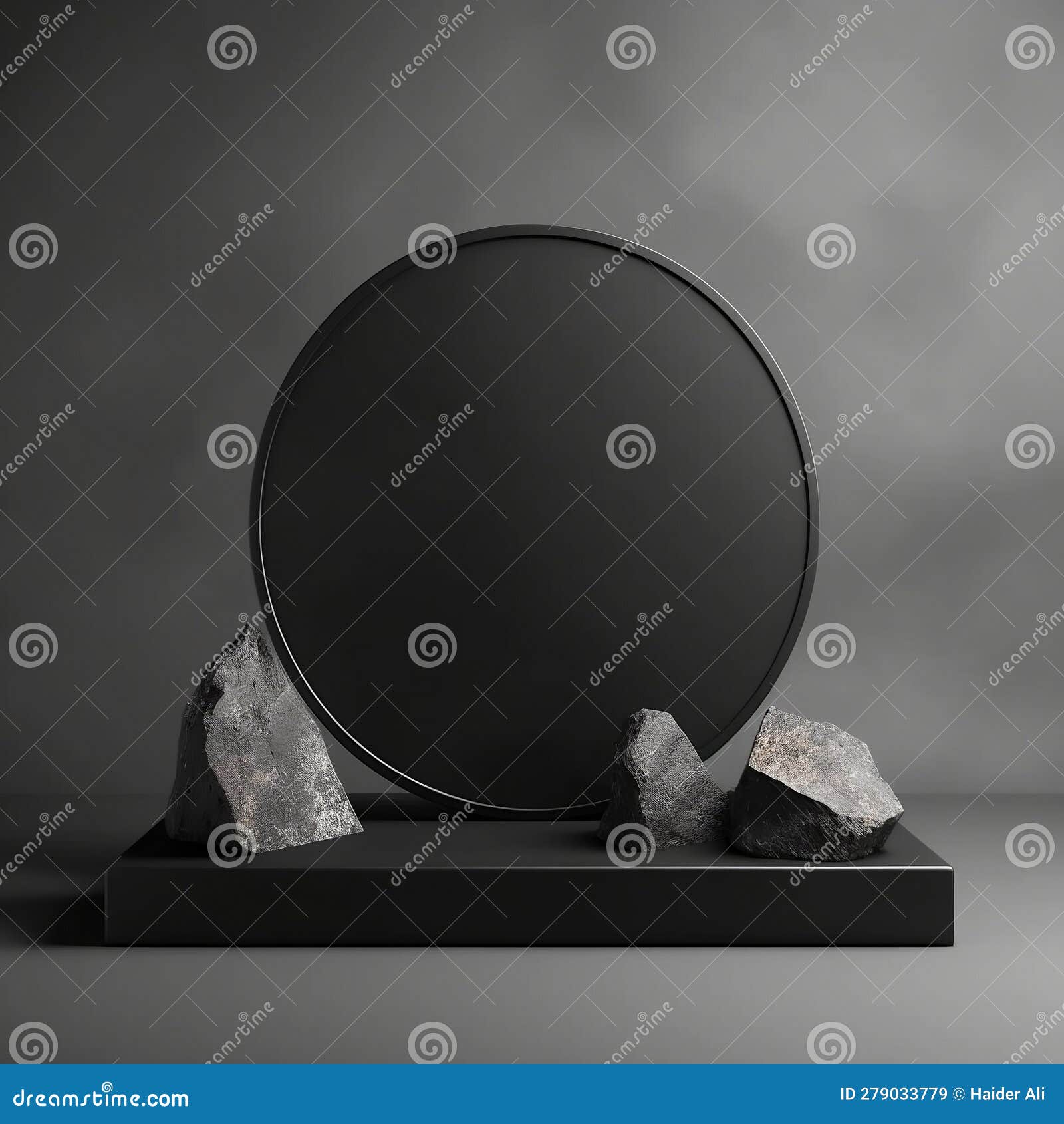 Minimalistic Black Geometric Stone and Rock Shape Background ...