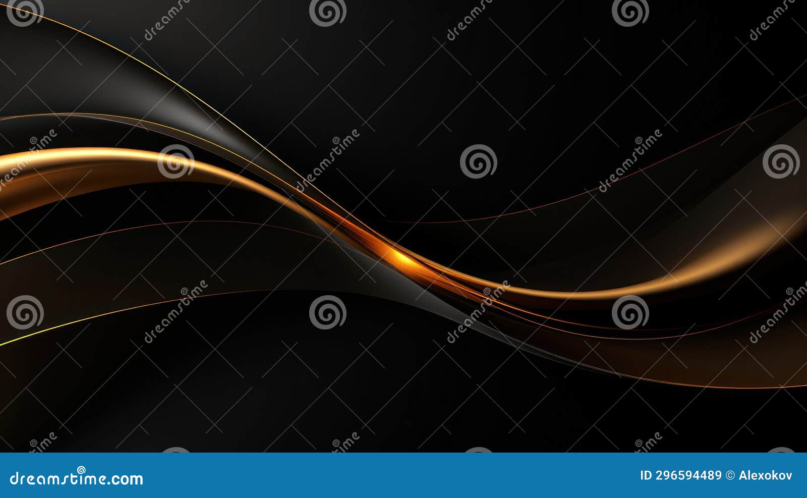 Minimalistic Black and Gold Lines and Shapes Background AI Generated ...