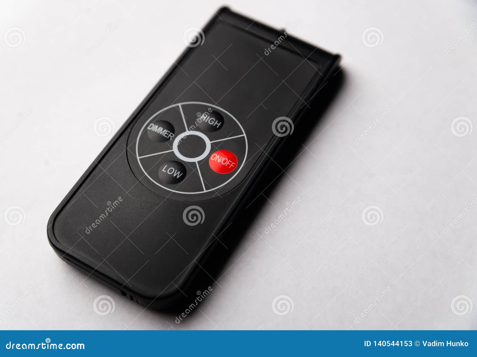 Minimalistic Black Remote Control on White Backgorund Stock Image ...