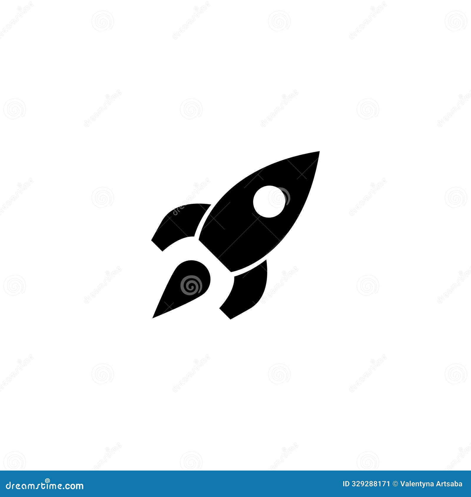 Minimalistic Black Rocket Icon, Perfect for Modern Design Applications ...