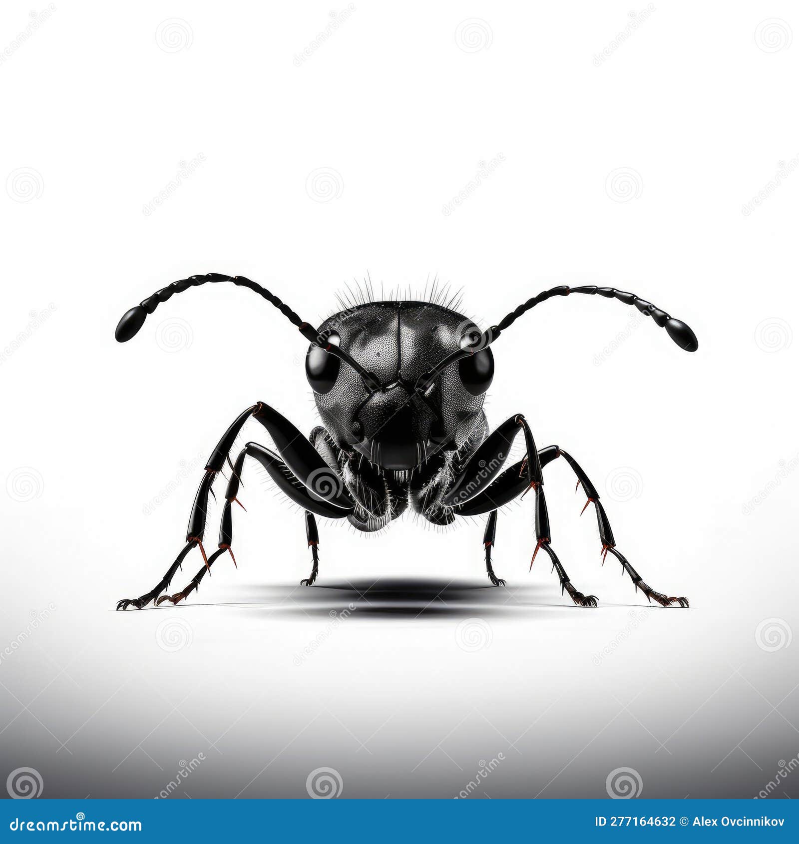 Minimalistic Black and White Ant Design for Invitations and Posters ...