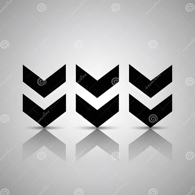 Minimalistic Black and White Chevron Pattern Design with Elegant and ...