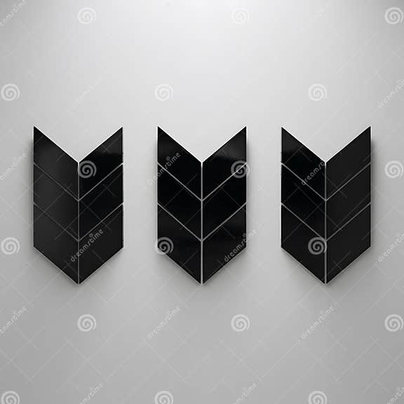 Minimalistic Black and White Chevron Pattern Design with Elegant and ...