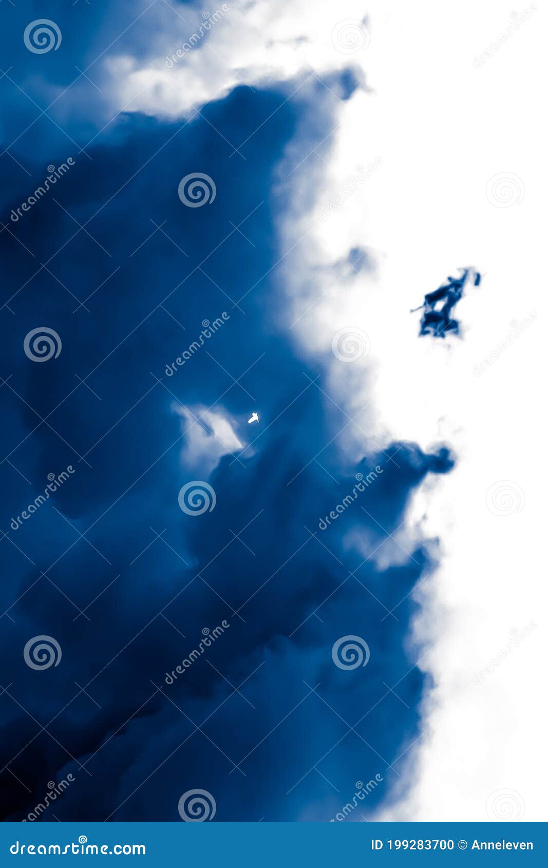 Minimalistic Blue Cloudy Background As Abstract Backdrop, Minimal ...