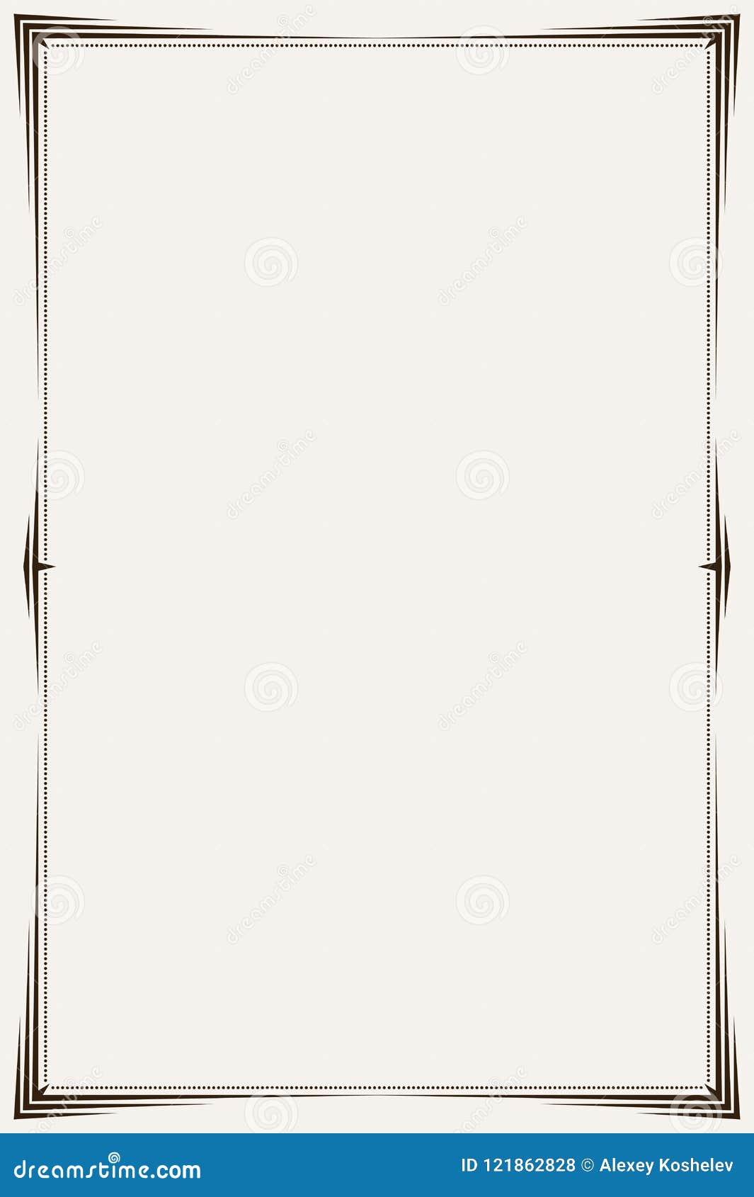 Minimalistic Border or Frame Stock Illustration - Illustration of decor ...