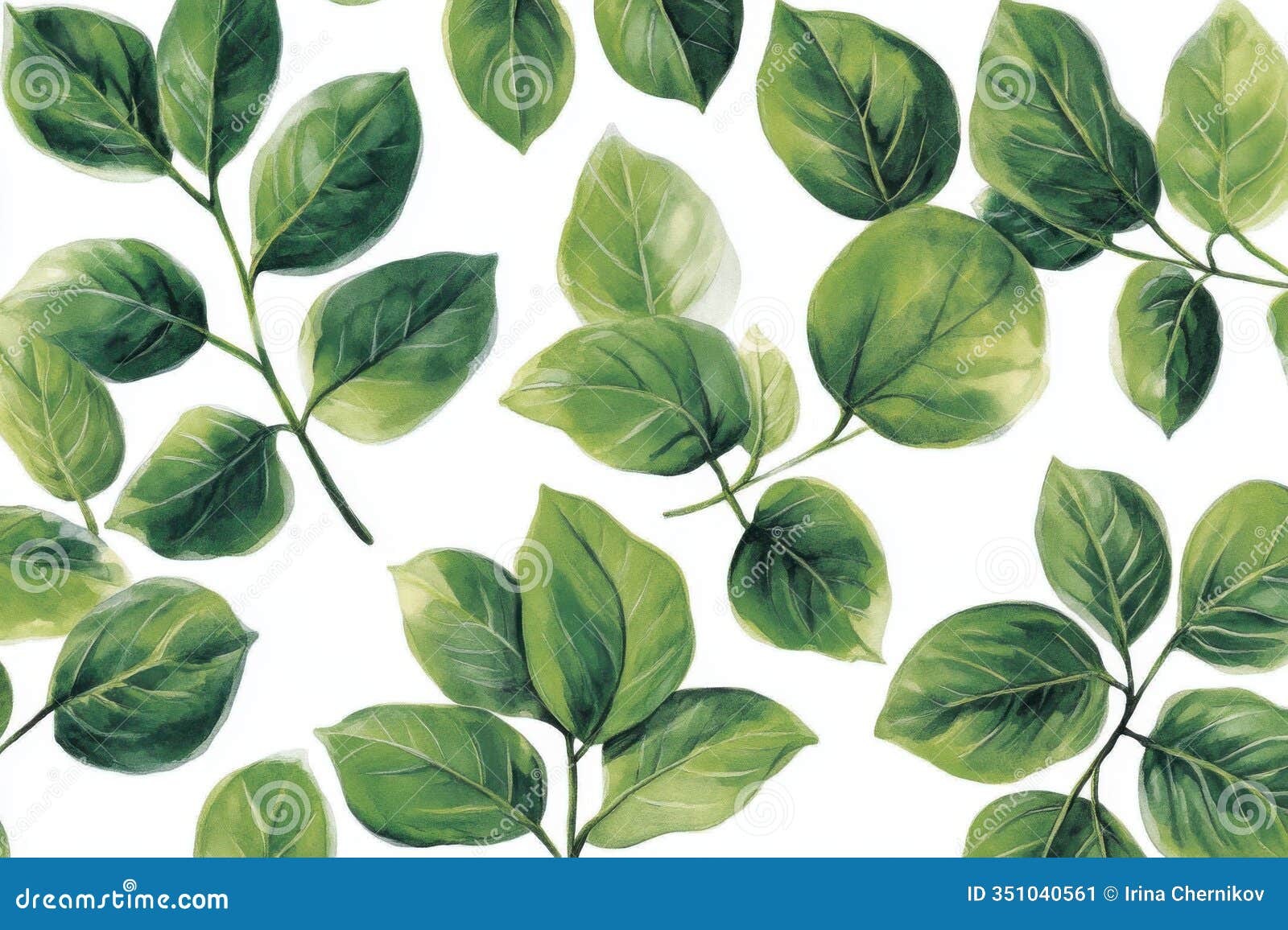 Minimalistic Botanical Leaf Pattern Design for Nature-based Art and ...