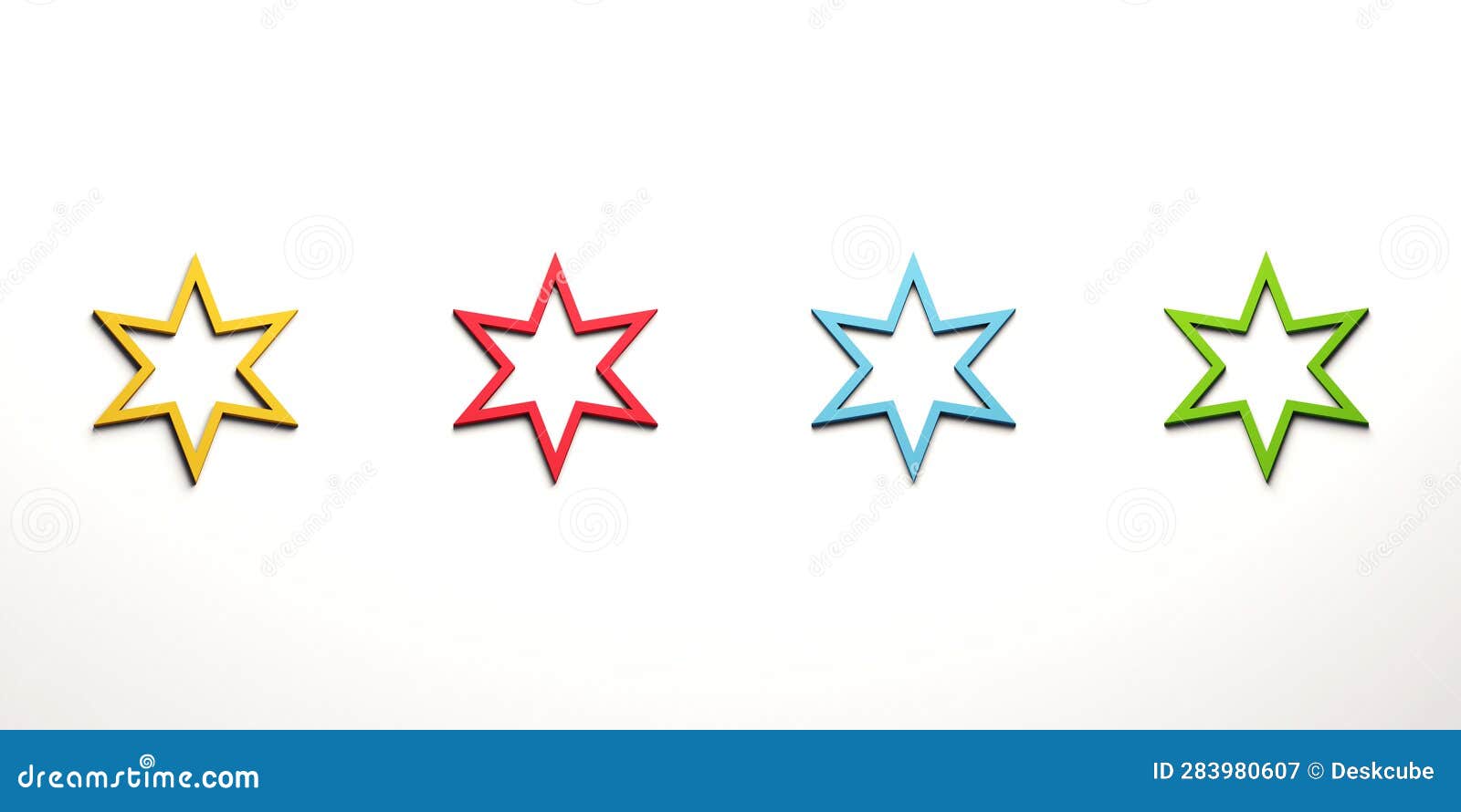 Minimalistic and Captivating Colorful Stars Icons for Versatile Designs ...