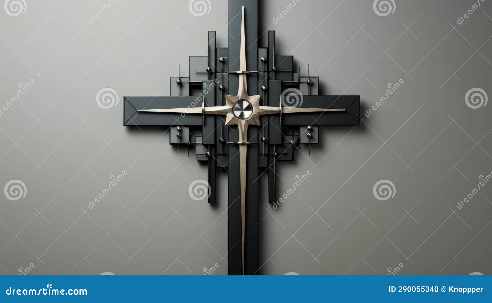 Minimalistic Catholic Cross Design Ai Generated Stock Illustration ...