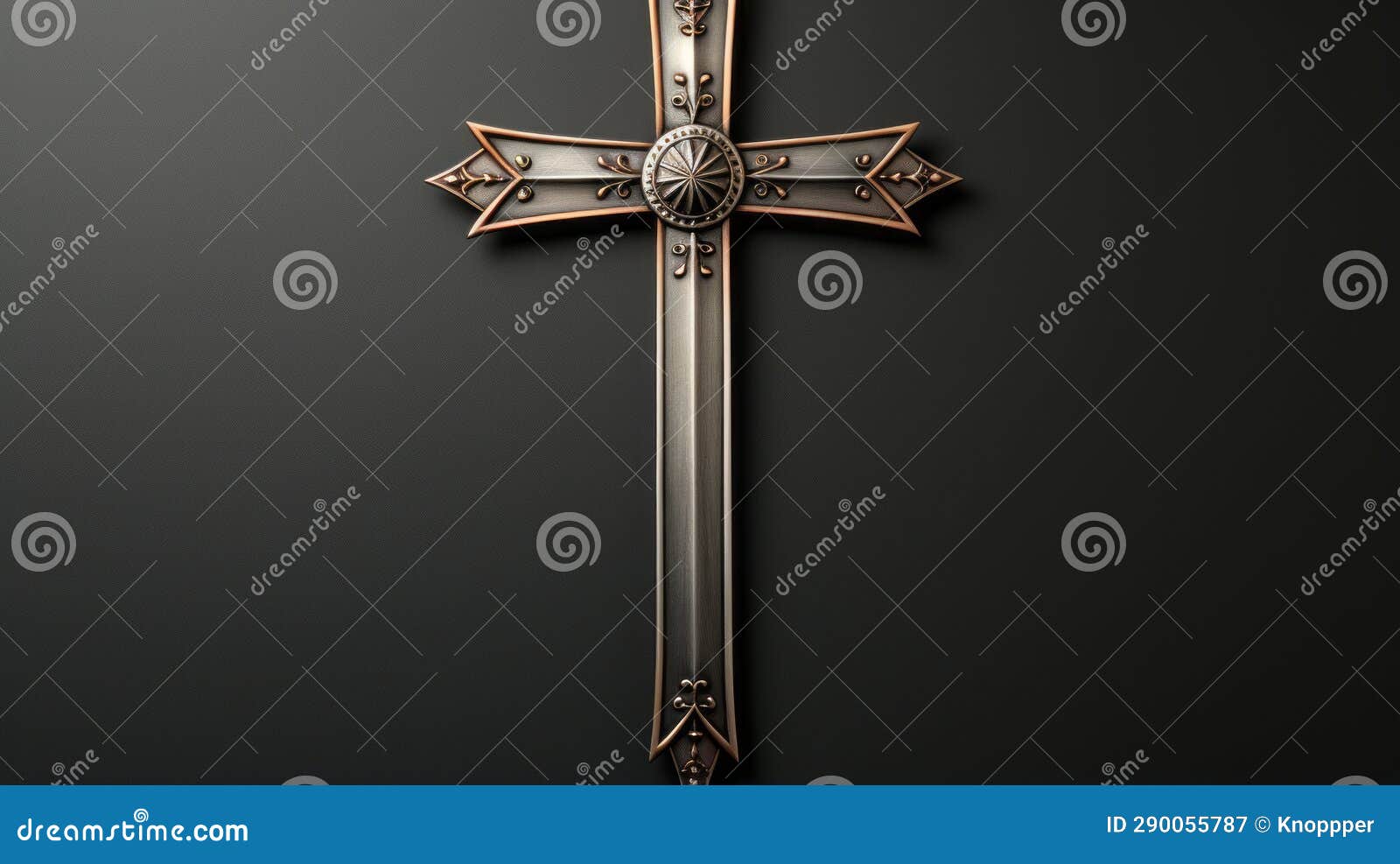 Minimalistic Catholic Cross Design Ai Generated Stock Image - Image of chapel, holy: 290055787