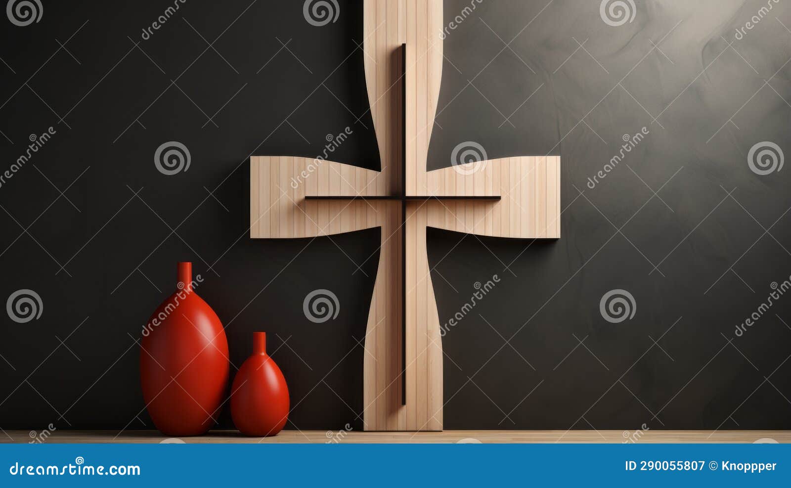 Minimalistic Catholic Cross Design Ai Generated Stock Illustration ...
